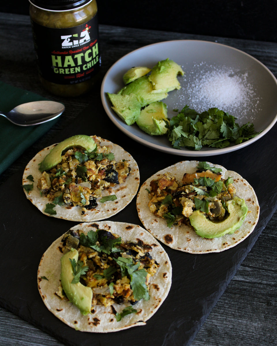 Hatch Green Chile Migas Breakfast Tacos – Zia Hatch Chile Company
